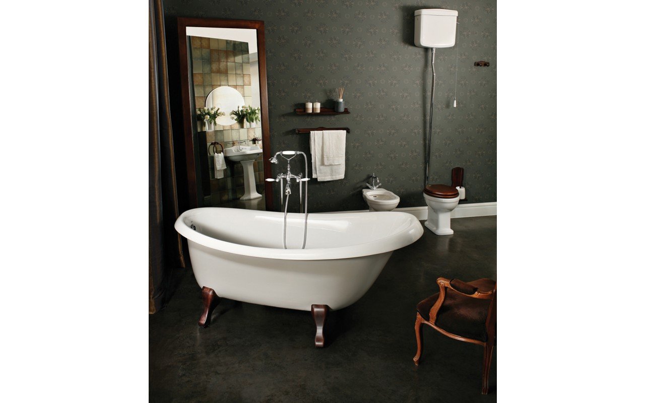 ᐈluxury 【aquatica Nostalgia Wht Ash Legs™ Freestanding Cast Stone